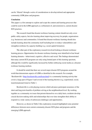 Paper: What is disaster resilience education? | PDF