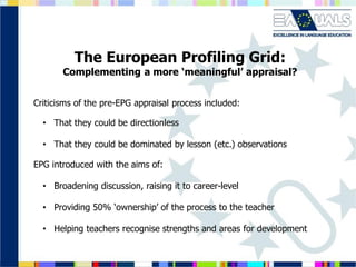 2014 eaquals wmv reflective teacher video (joel cutting) | PDF