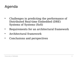 Architectural Support for Model-driven Performance Prediction of Distributed Real-time Embedded ...
