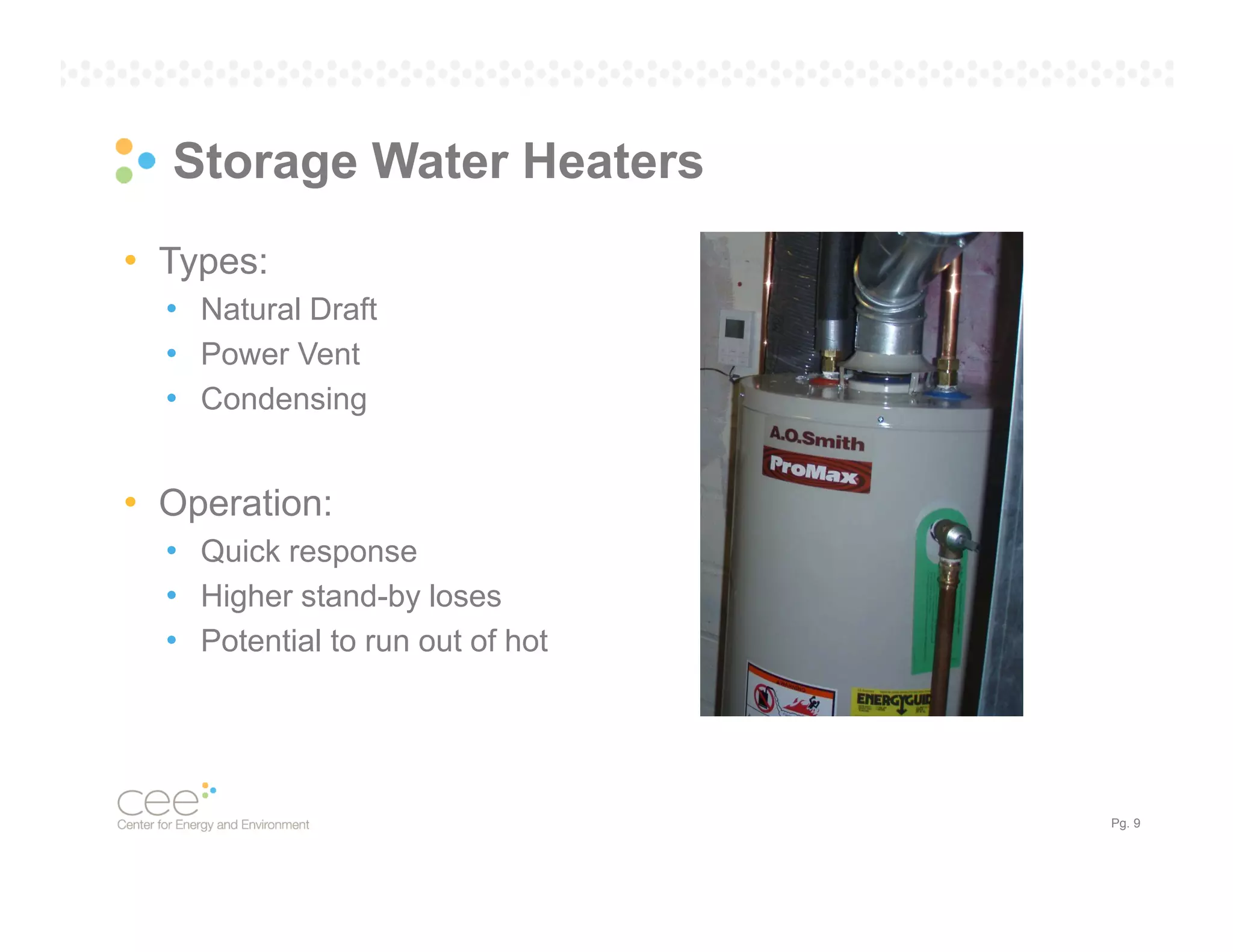 Residential Water Heating | PDF