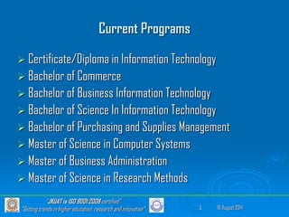 2014 e learning innovations conference jkuat sodel fred wamunyokoli | PPT