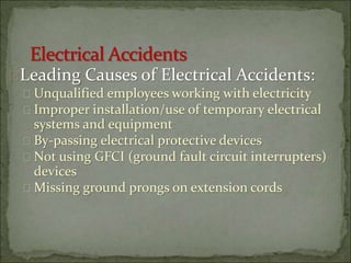 2014 electrical safety | PPT | First Aid | Injuries