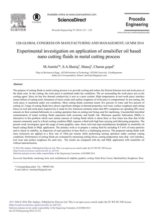 2014 elsvier paper | PDF | Chemistry | Science