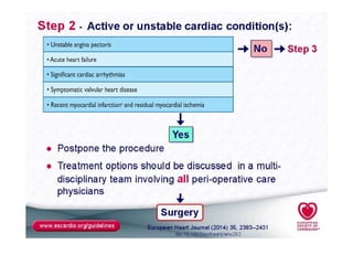 2014 esc esa slides-non-cardiac surgery_pptx | PPT