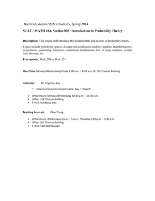 2014 fall syllabus_414 | PDF