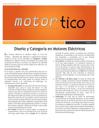 diseno y categoria en motores electricos | PDF