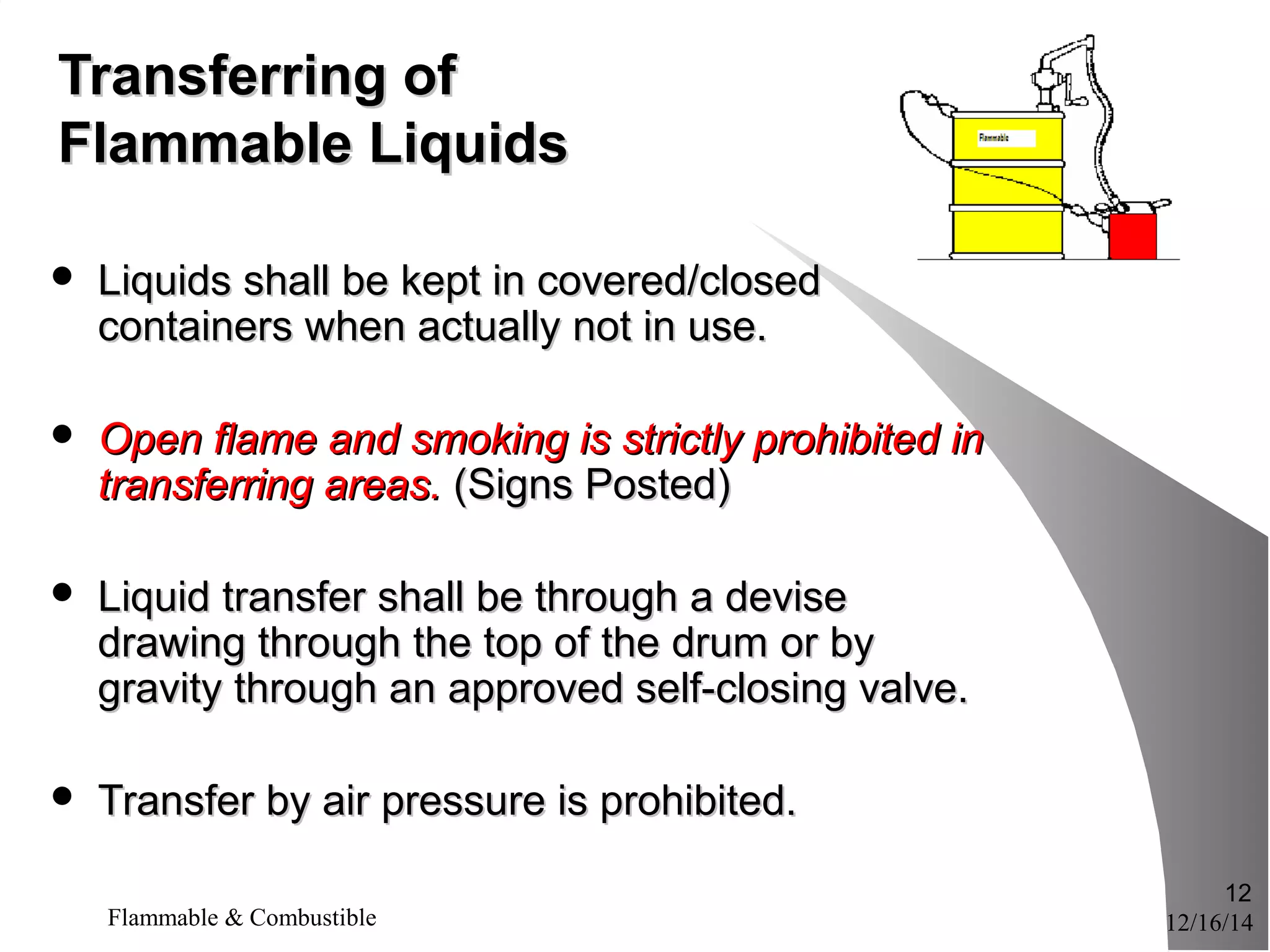 Flammable & Combustible Safety Course 2014 | PPT