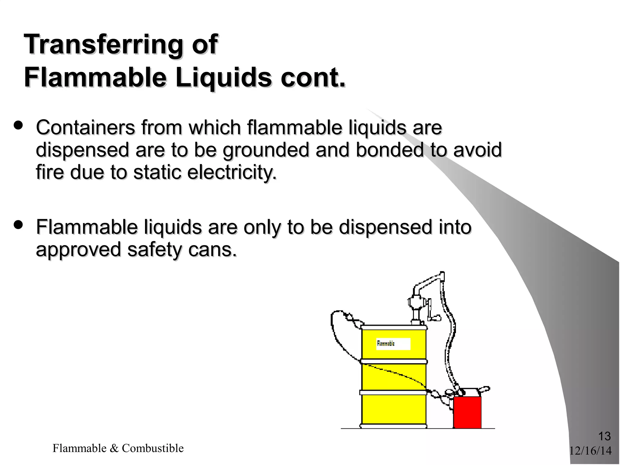 Flammable & Combustible Safety Course 2014 | PPT