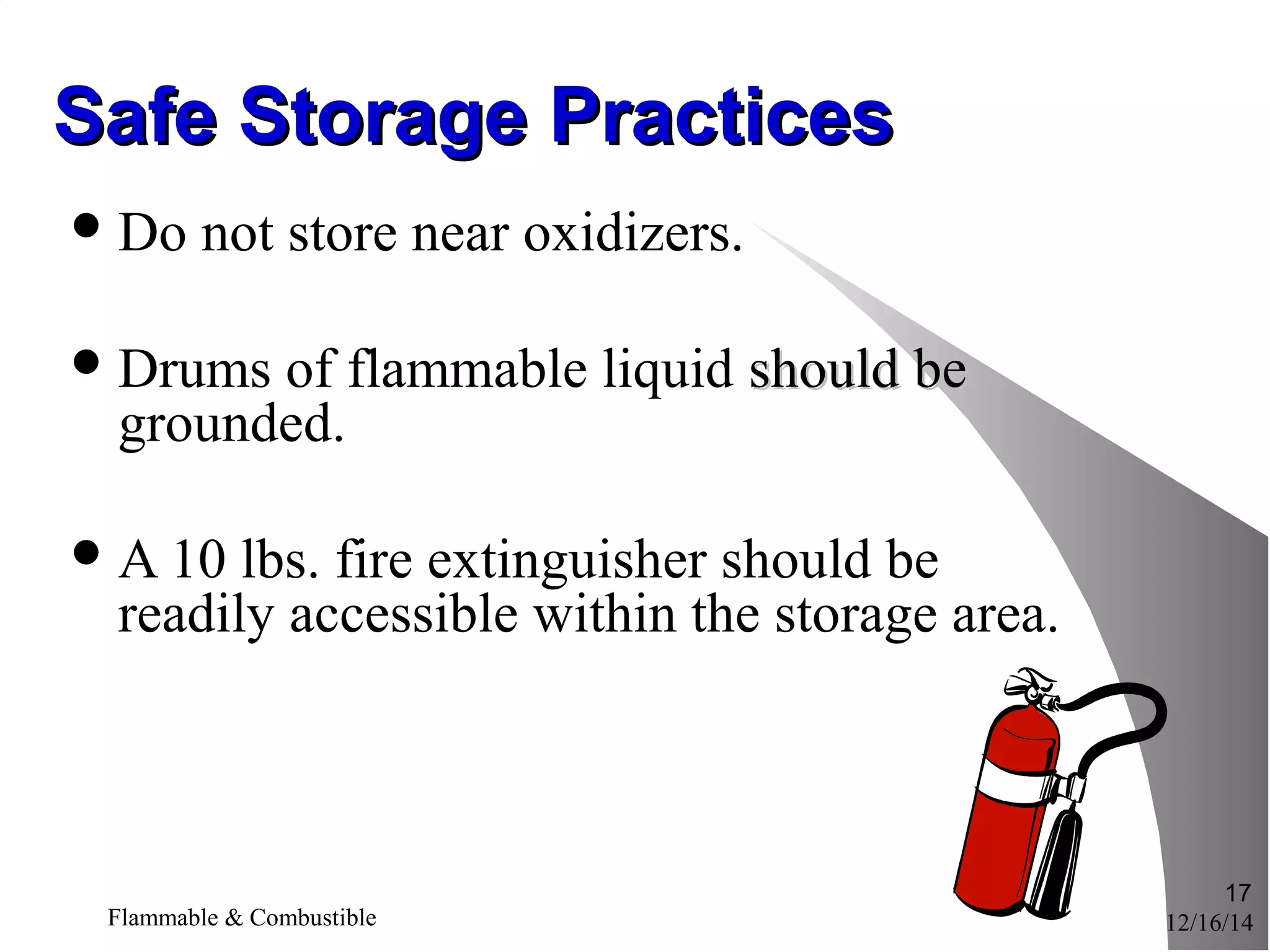 Flammable & Combustible Safety Course 2014 | PPT