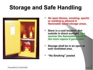 Flammable & Combustible Safety Course 2014 | PPT