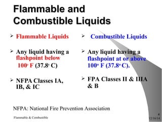 Flammable & Combustible Safety Course 2014 | PPT