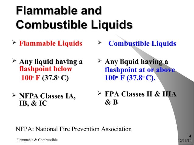 Flammable & Combustible Safety Course 2014 | PPT