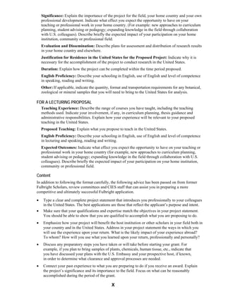 2014 fulbright scholar application | PDF