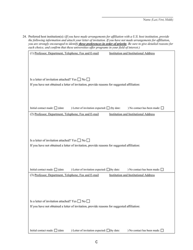 2014 fulbright scholar application | PDF