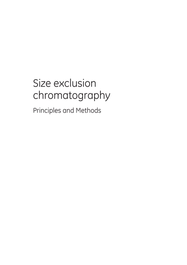 2014 ge size-exclusion-chromatography | PDF | Free Download
