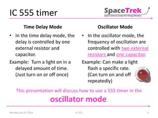 2014 IC 555 astable multivibra .pptx | Physics | Science