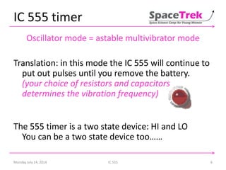 2014 IC 555 astable multivibra .pptx | Physics | Science