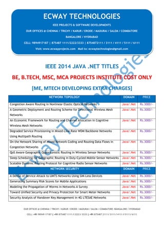 2014 IEEE DATA MINING PROJECTS | PDF