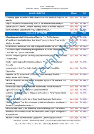 2014 IEEE DATA MINING PROJECTS