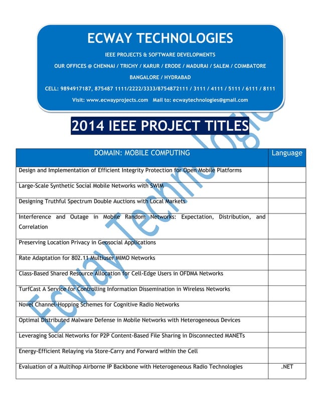 2014 ieee java project titles | DOCX