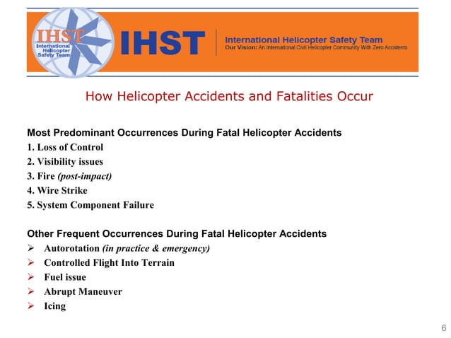 IHST Safety Resources for Helicopter Pilots and Operators | PPTX | Air ...