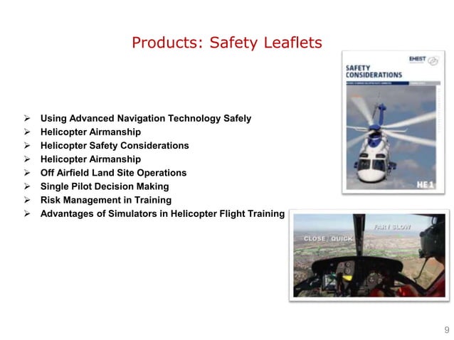 IHST Safety Resources for Helicopter Pilots and Operators | PPTX | Air ...