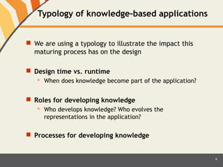 Designing for knowledge maturing: from knowledge driven software to ...