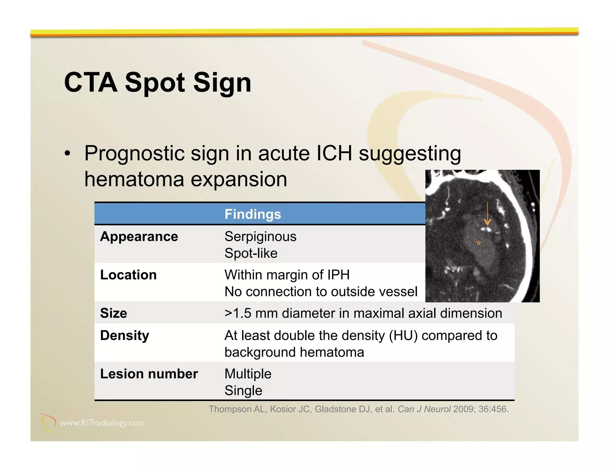 Imaging of Non-traumatic Intracranial Hemorrhage | PDF