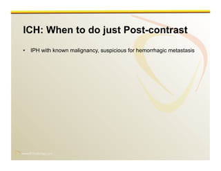 Imaging of Non-traumatic Intracranial Hemorrhage | PDF