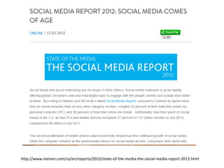 Social Media, Research and Statistics | PPT