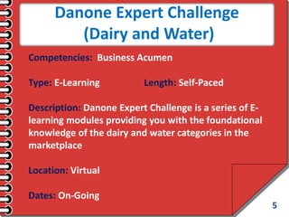 Danone 2014 Learning Catalog | PPT