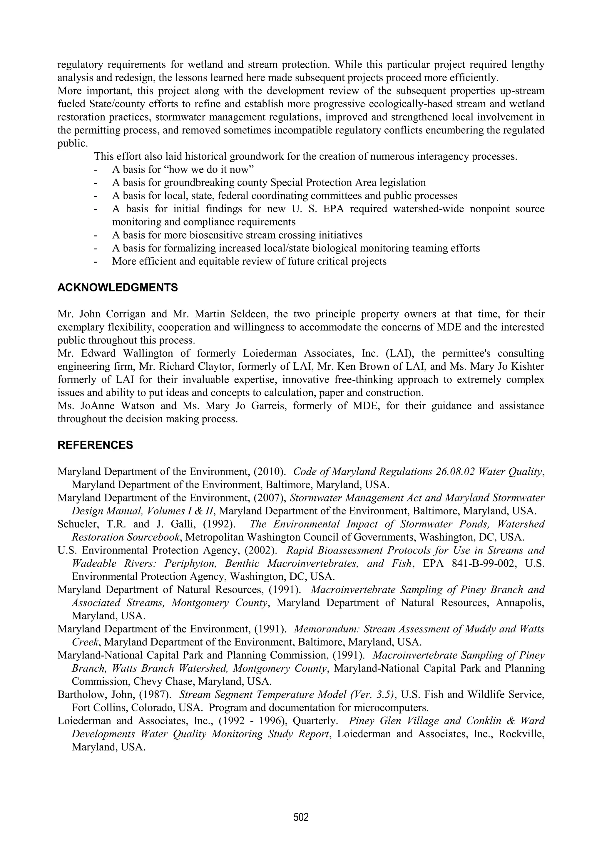 Wetlands and Stormwater Management | PDF