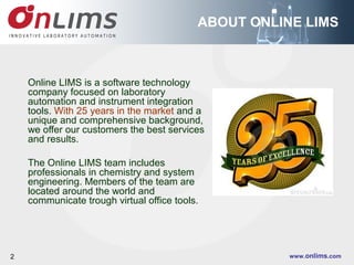 2014 lims presentation | PPT