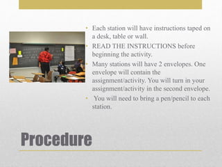 Literacy Stations Expectations | PPTX