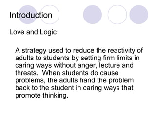 Teaching With Love And Logic Content
