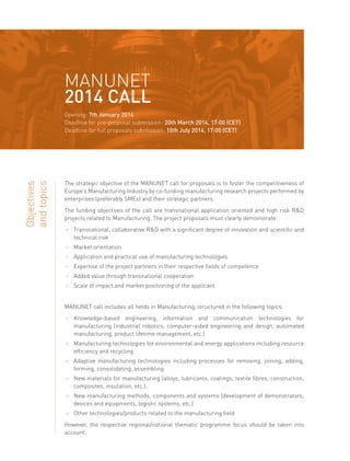 2014 manunet call leaflet | PDF