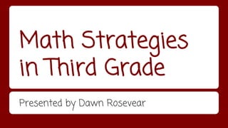 3rd Grade Math Strategies | PDF