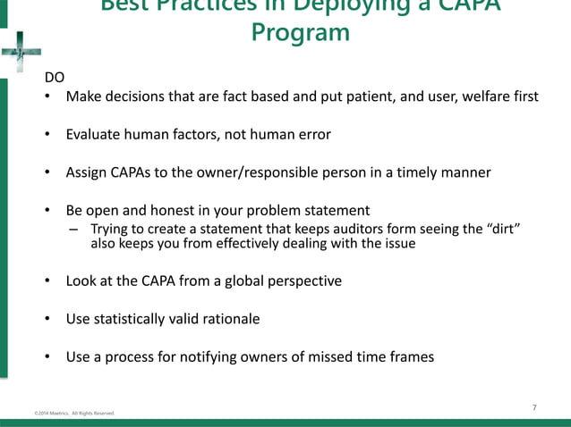 CAPA- Effective CAPA Systems | PPTX