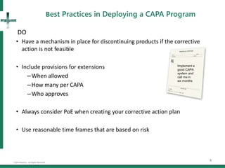 CAPA- Effective CAPA Systems | PPTX
