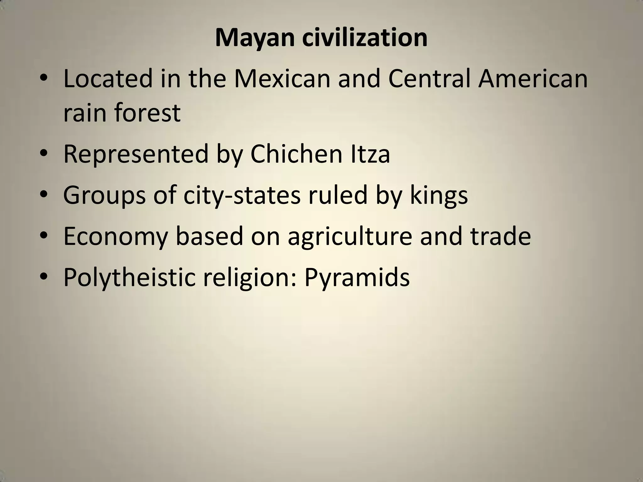MesoAmerican Civilizations Notes | PPT