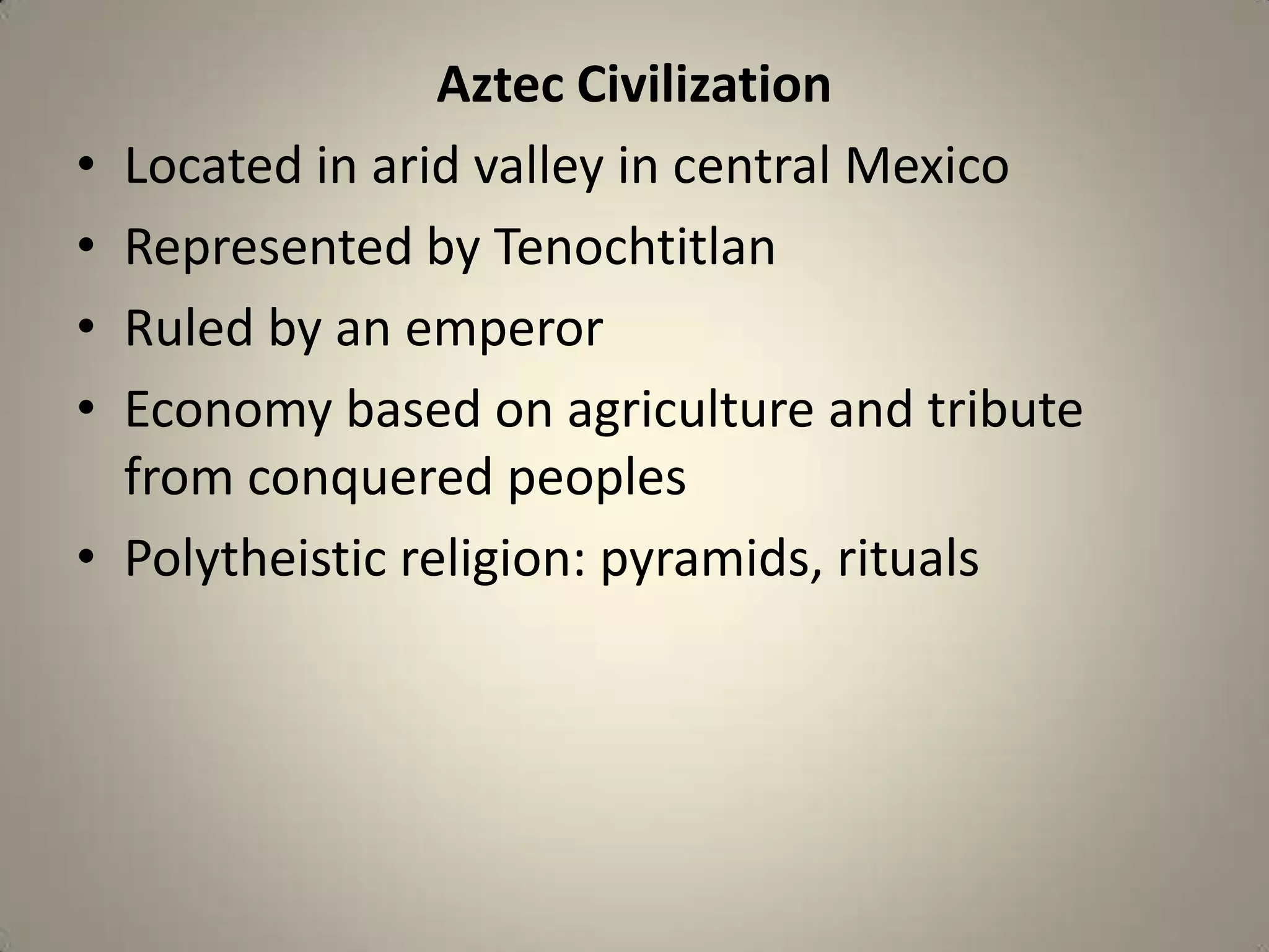 MesoAmerican Civilizations Notes | PPT