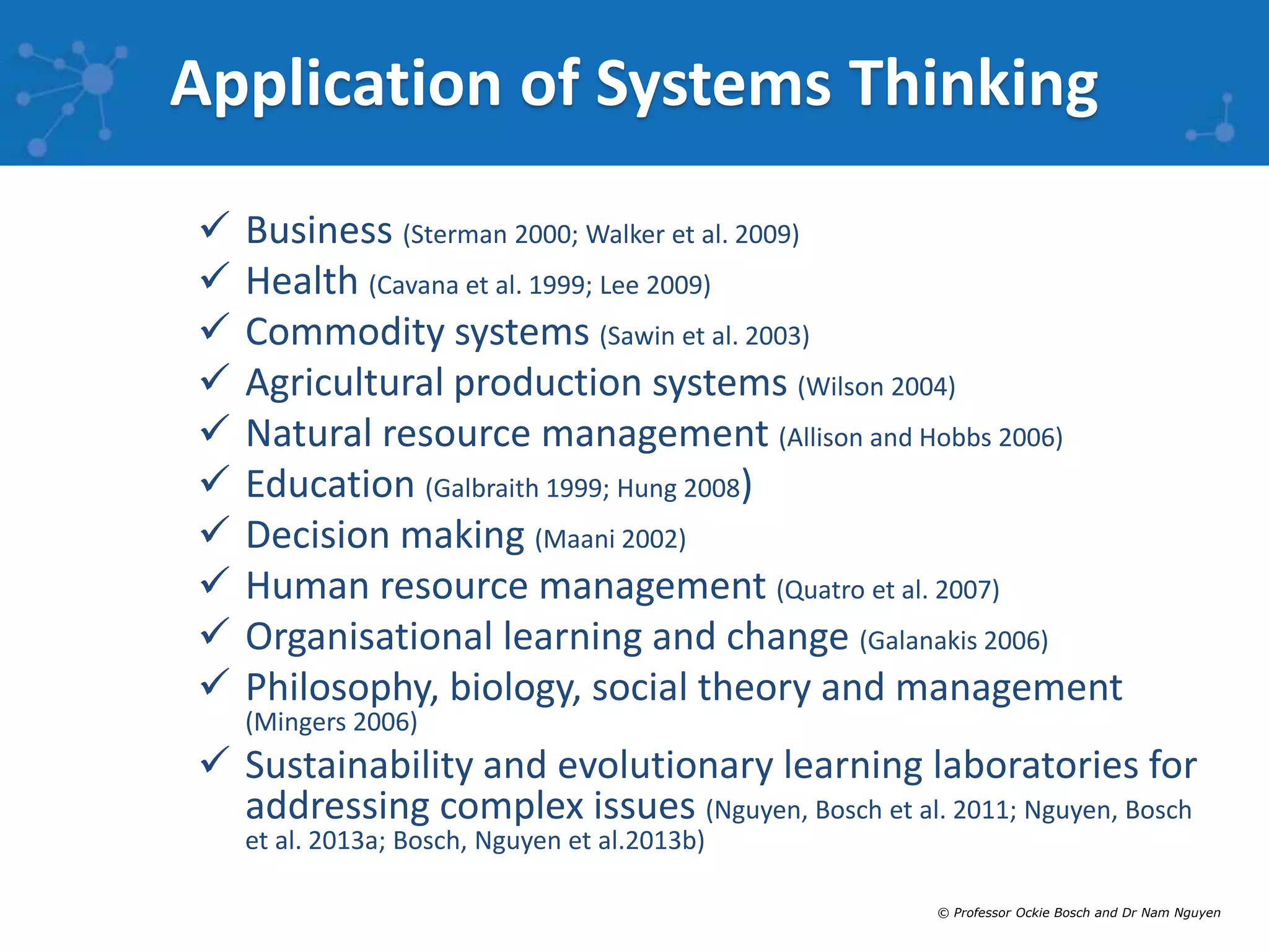 Module 1 Introduction to systems thinking | PPTX