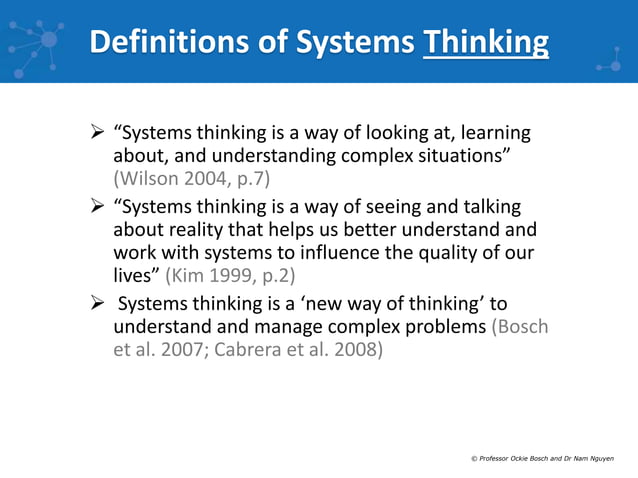Module 1 Introduction to systems thinking | PPTX