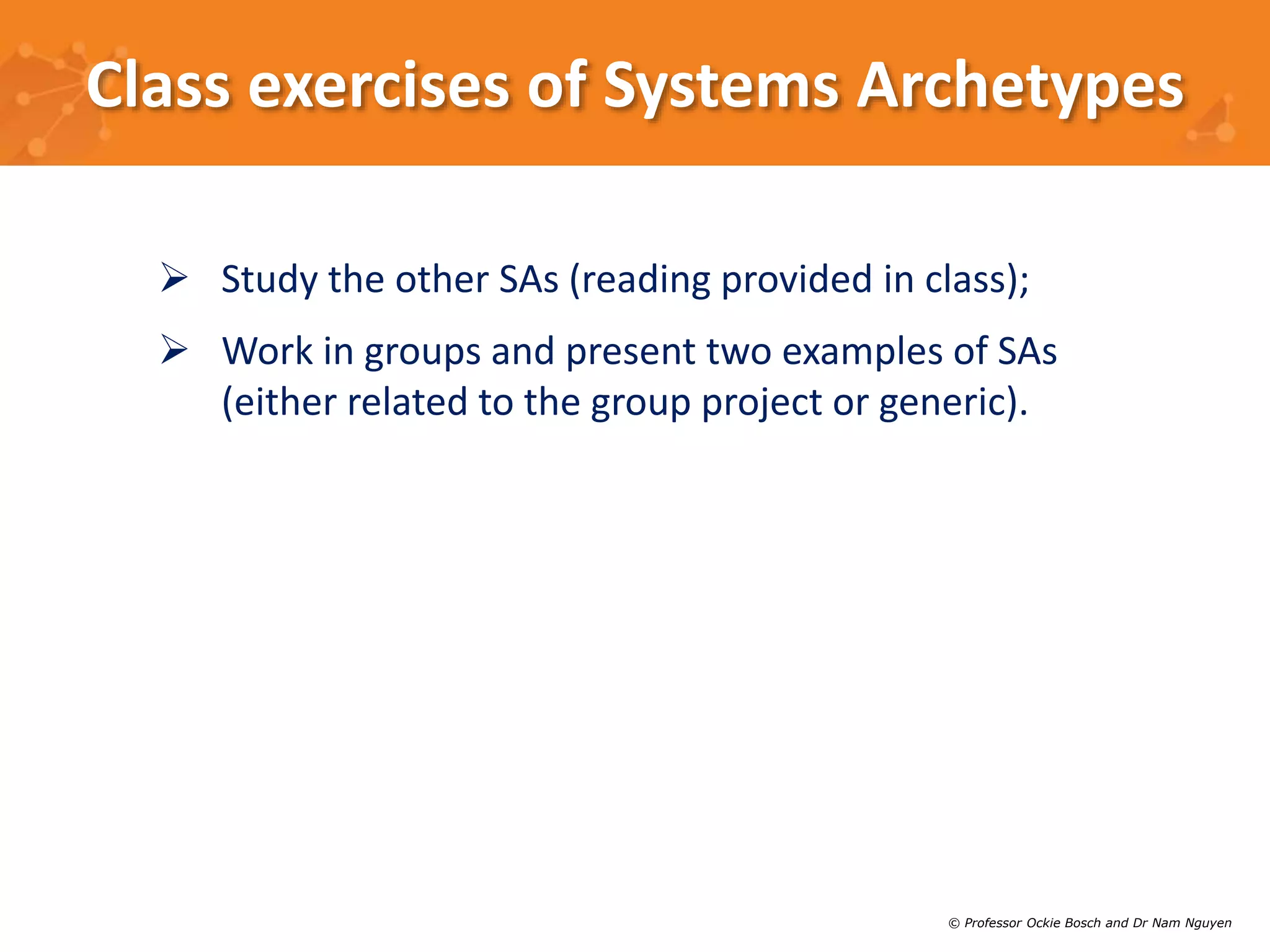 Module 3 Systems archetypes | PPTX