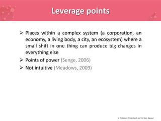 Module 4 Leverage points and systemic interventions | PPTX