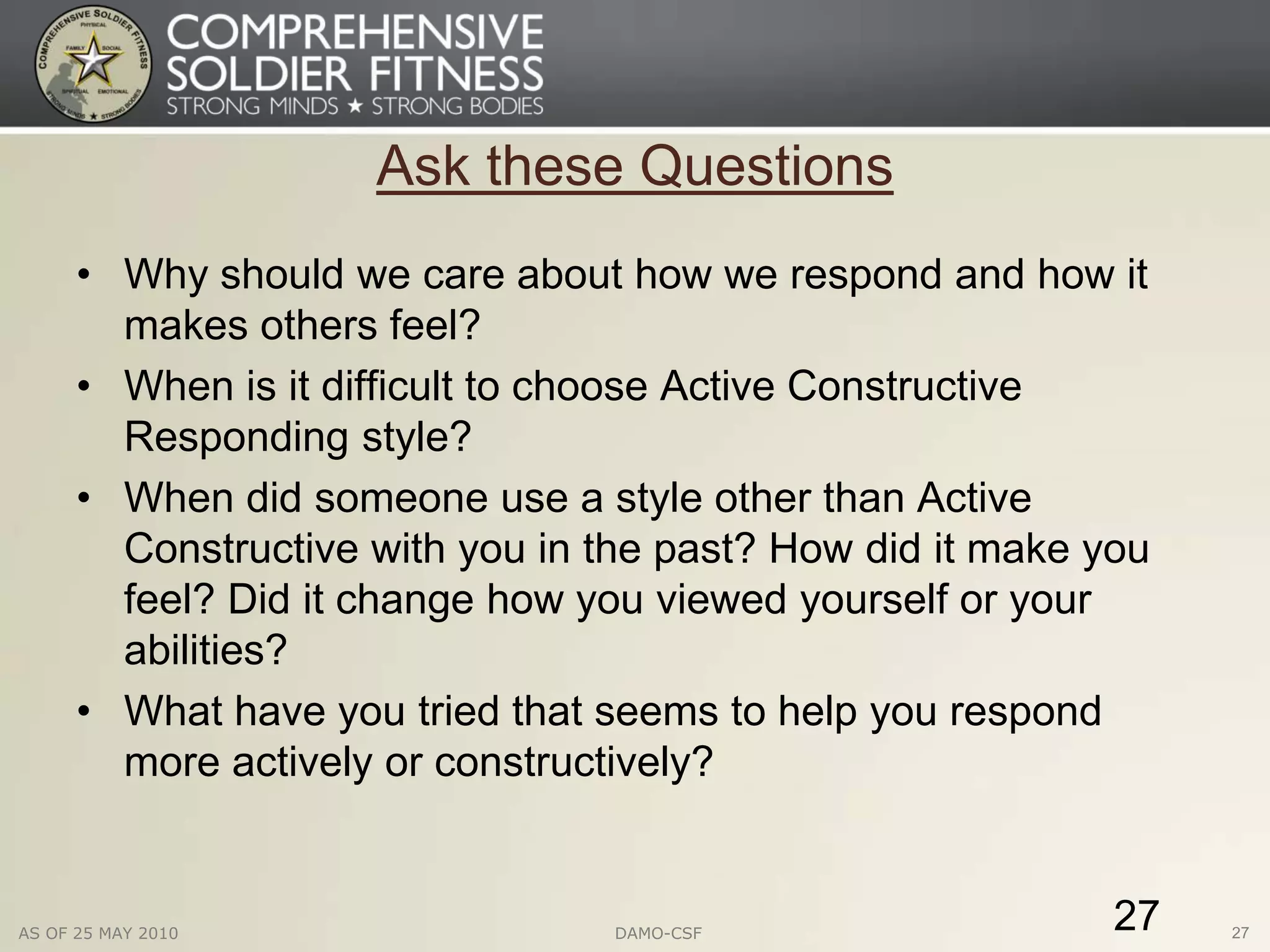 2014 Master Resiliency Training by Cary McEntee | PPTX