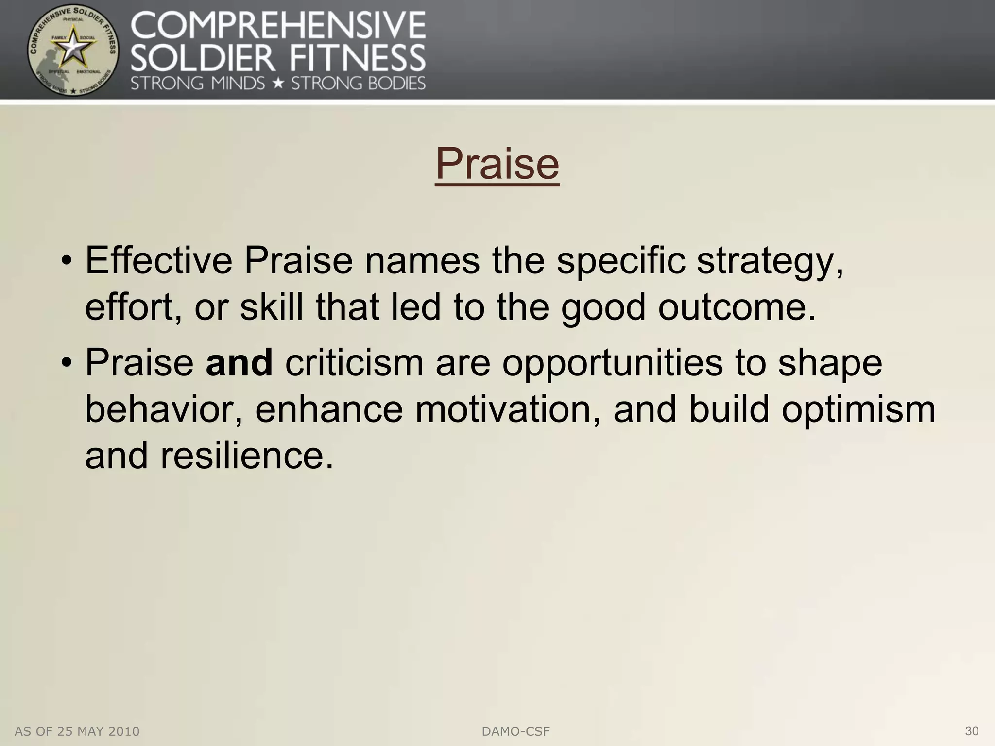 2014 Master Resiliency Training by Cary McEntee | PPTX