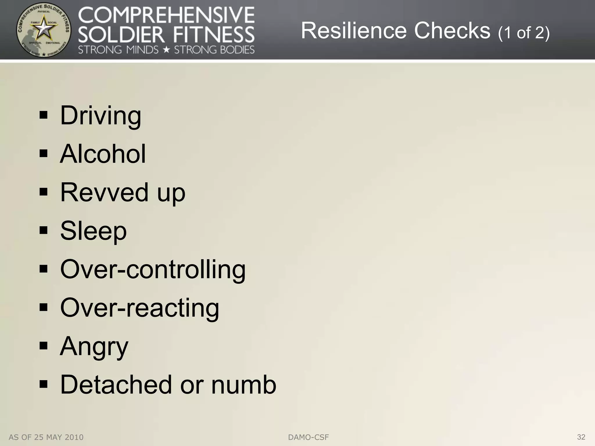 2014 Master Resiliency Training by Cary McEntee | PPTX