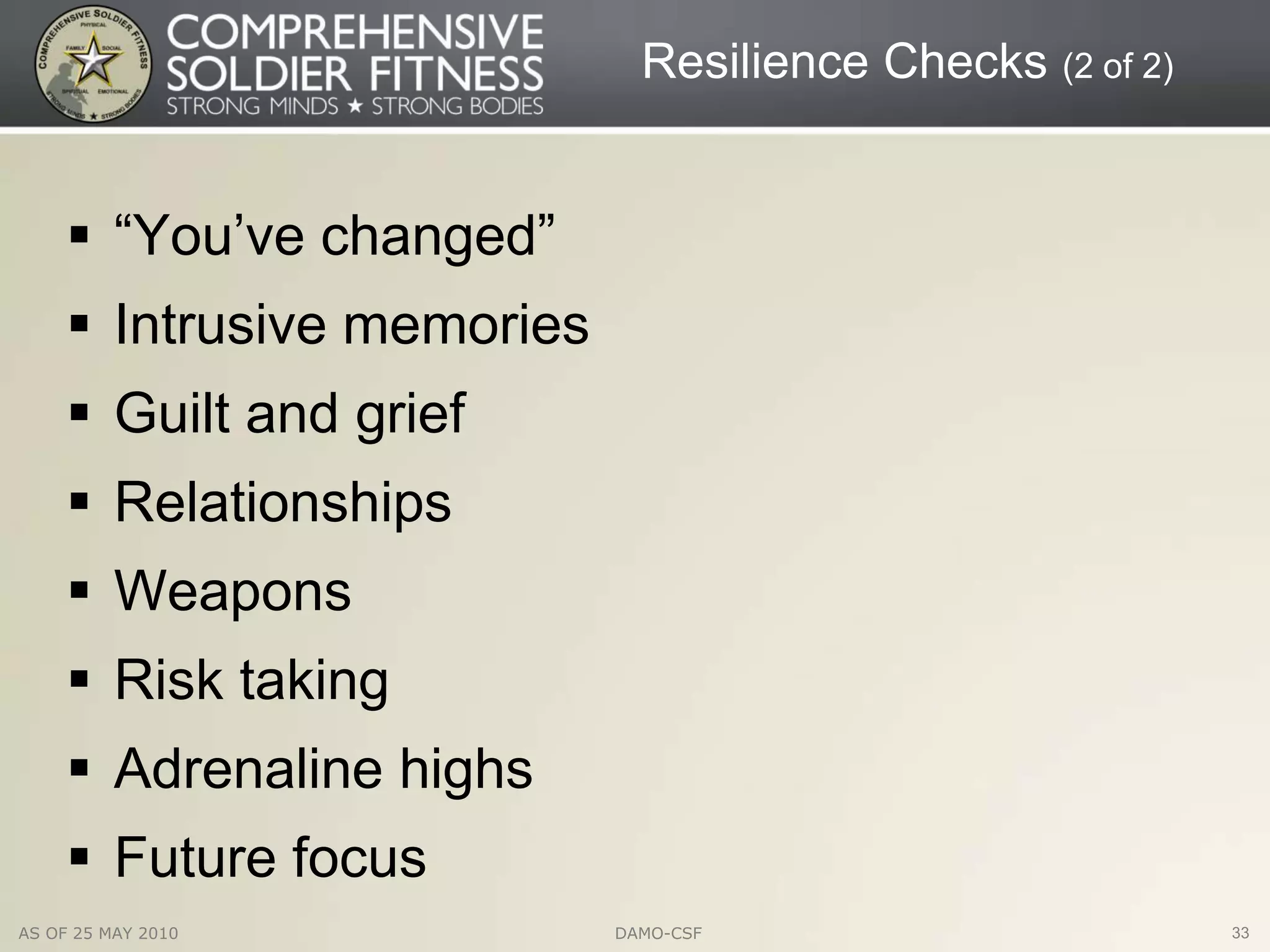 2014 Master Resiliency Training by Cary McEntee | PPTX