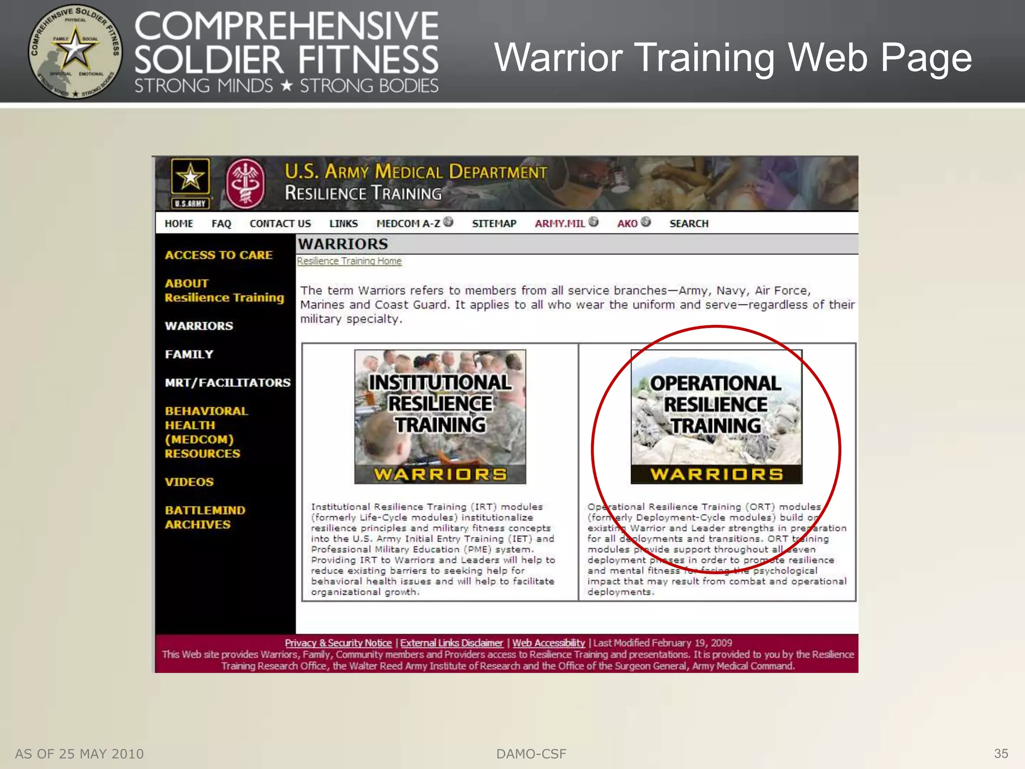 2014 Master Resiliency Training by Cary McEntee | PPTX
